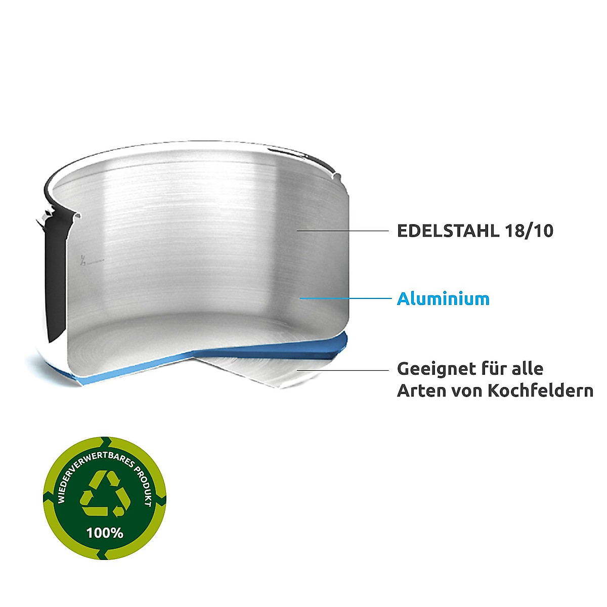 Lagostina Novia Vitamin Lagoeasy'UP Pressure Cooker 9 L Stainless Steel 18/10 Ø 24 cm, Induction and Gas Pot, Lid with Easy Opening, Including Basket, Ecodose and Recipe Book