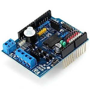FainWan L298P DC Motor Drive Module L298P DC Motor Drive Shield H-Bridge Drive Expansion Board High-Power DC Stepper Motor Controller Compatible with Ar-duino