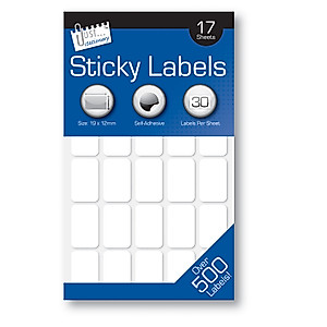 Just Stationery 19x12mm Sticky Label - White