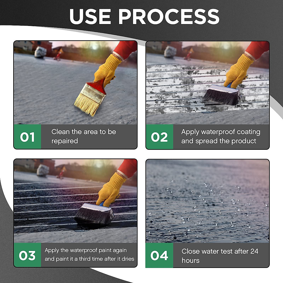 Tondiamo 4 Inch x 98 Foot Textile Fiberglass Waterproofing Roof Tape Anti Fracture Membrane Fabric Sheet Reinforcing Mesh Fabric Liquid Drywall Tape Waterproofing Membrane for Shower Walls and Tiles