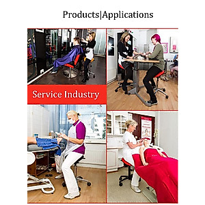 Dentist's Mobile Chair Nurse's Stools W/Backrest PU Leather and Medical Wheels Adjustable Height Standard Dental Mobile Chair for Dentist and Office