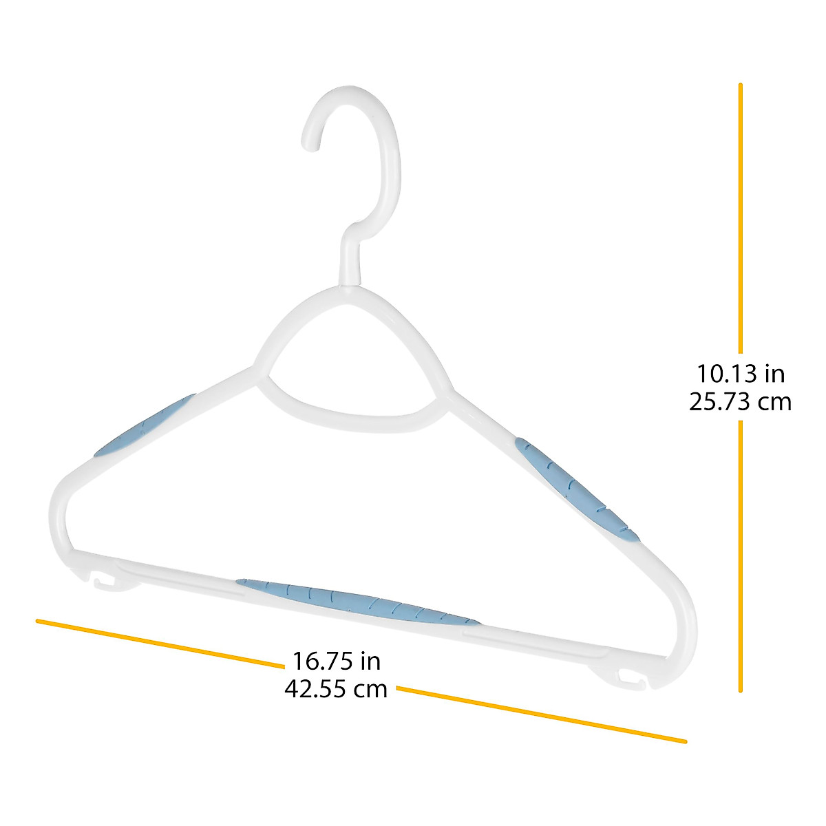 Whitmor Sure-Grip Plastic Hangers (Set of 5)
