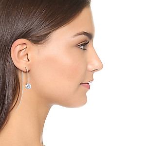 LADY COLOUR 925 Sterling Silver Earrings for Women Northern Lights Crystals Earrings Jewelry for Women, Christmas Gifts Birthday Gifts for Women - A Little Romance Earrings