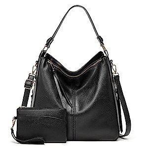 VODIU Tote Bag for Women PU Leather Shoulder Bags Crossbody Hobo Bag Large Purse and Handbags with Adjustable Shoulder Strap