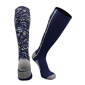 TCK Digital Camo OTC Socks (Navy, X-Large)