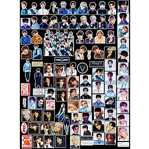 nct 2021 universe Stickers nct Sticker Pack 100 PCS nct 2021 Sticker nct Stickers Pack nct 2021 Sticker Pack Cartoon water resist vinly Stickers for Laptop nct Sticker Notebook Kpop Sticker