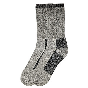 Different Touch 60 Pairs Men Wholesale Bulk Lots Wool Thermal Winter Socks, Warm Cold Resistant (Grey)