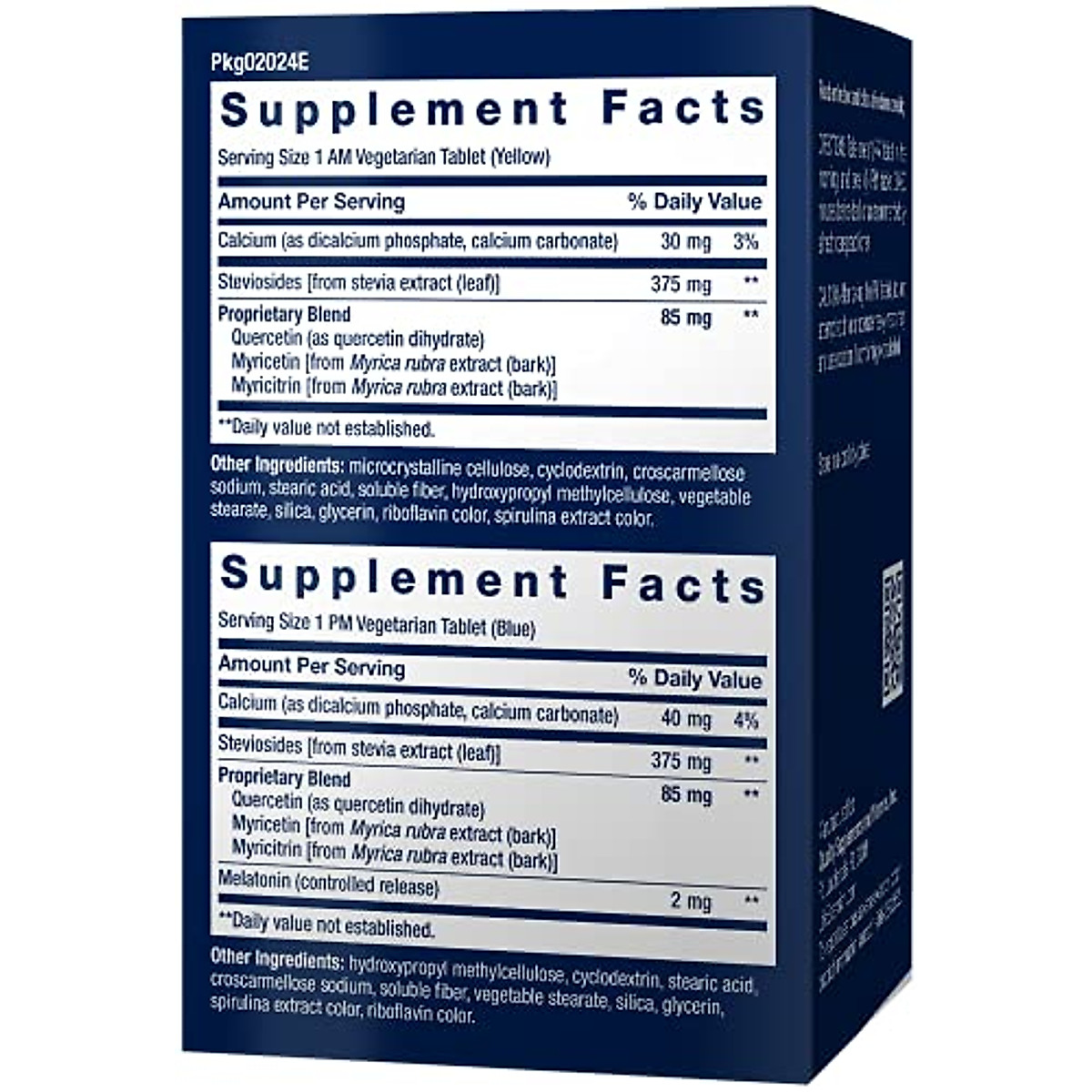 Life Extension Triple Action Healthy Blood Pressure Support, Flavonoid, Quercetin, Gluten-Free, Vegetarian, Non-GMO, AM & PM Tablets, 60 Count