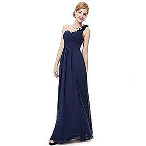 Ever-Pretty Womens Floor Length Sweetheart Neckline Formal Bridesmaids Dress 12 US Navy Blue