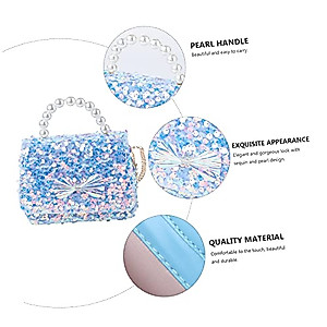 VALICLUD Trendy Sequin Purses for Women Glitter Handbag Chain Women's Crossbody Bag Elegant Bowknot Design Small Size Big Storage for Ladies