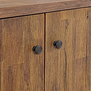 Alaterre Furniture Bethel Acacia Wood 31" W Shoe Cubbie Cabinet