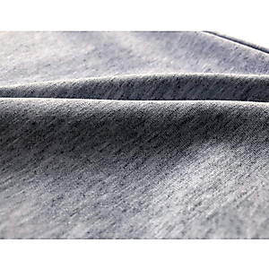 Wangdo Men's Joggers Sweatpants Gym Training Workout Pants Slim Fit with Zipper Pockets(Grey-XL)