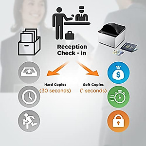 Plustek SecureScan X50 - Passport and ID Card Scanner, Auto-Detect and Scan in 1 Sec Support ICAO Doc 9303 Standards. for Windows only