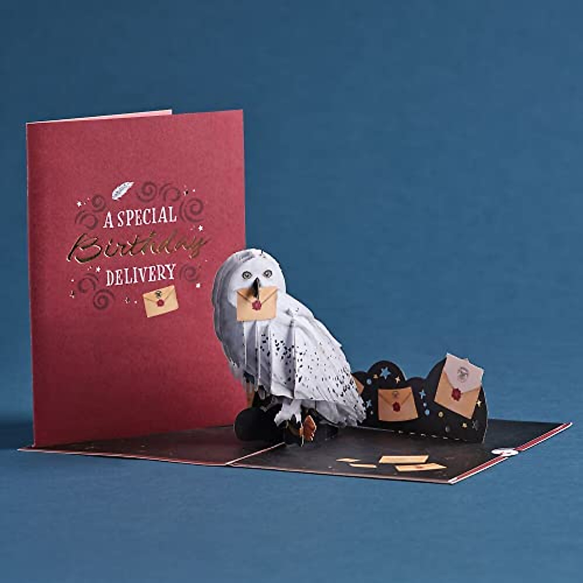 Lovepop Harry Potter Hedwig™ Birthday Delivery Pop Up Card, 5 X 7 Inches, Handcrafted 3D Pop-Up Greeting Card, Card for Kids