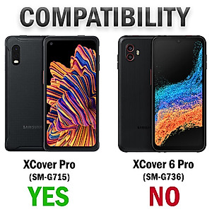 Case and Clip for Galaxy XCover Pro, Nakedcellphone [Black] Rugged Ring Grip Cover with Stand [Built-in Mounting Plate] and [Belt Hip Holster] for Samsung Galaxy XCover Pro Phone (SM-G715)