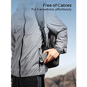 Wireless Magnetic Power Bank,2 Pack 𝟏𝟎𝟎𝟎𝟎𝐦𝐚𝐡 Battery Pack with Super Magnetic,USB A&C,for Magsafe,Mini Wireless Portable Charger Compatible with iPhone 15/14/13/12 Series,Black and Off-white