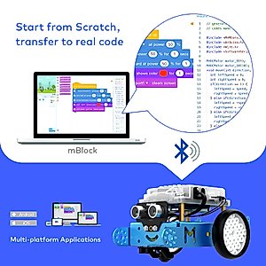 Makeblock mBot Robot Kit + Interactive Light & Sound Add-on Pack