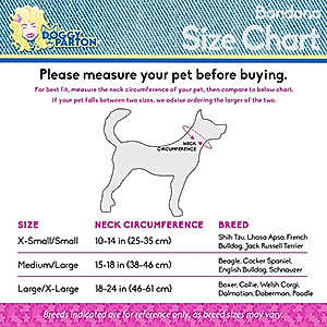 Doggy Parton Blue Printed Denim & Gingham Print Bandana for Pets, X-Small/Small (22120719)