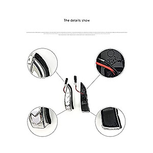 Auto-Tech 1 Pair Side Rearview Mirror Running Water Turn Signal Lamp Compatible For Toyota Verso 2016-2018 (Blue Light)