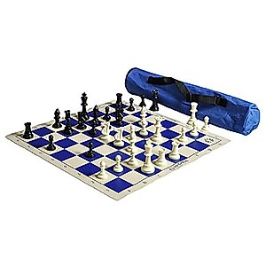 US Chess Federation's Quiver Chess Set Combo - Blue