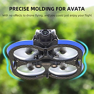 Avata Carbon Fiber Propeller Guard for DJI Avata FPV Drone Accessories Prop Blades Protective Bumper Protector Circle Anti-Collision Paddle