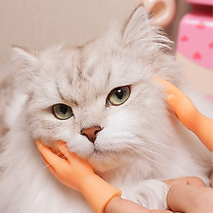 AQKILO Tiny Hands Miniature Finger Puppets with Left and Right Hand, Party Favors, Educational, TikTok Toys, 8 Pieces (4 Mixed Style)