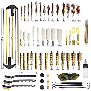 GuardTech Plus Upgraded Universal Gun Cleaning Kit - Handgun, Pistol and Rifle Cleaning Kit - 9mm Included. Has All The Gun Cleaning Tools Needed for Any Caliber. Gun & Firearm Cleaning Kit