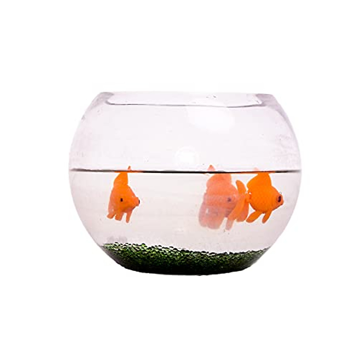 Neakomuki 20pcs Artificial Fish Fake Fish Plastic Floating Fish for Artificial Aquarium Orange Goldfish Ornament Decorations for Aquarium Fish Tank Fountain