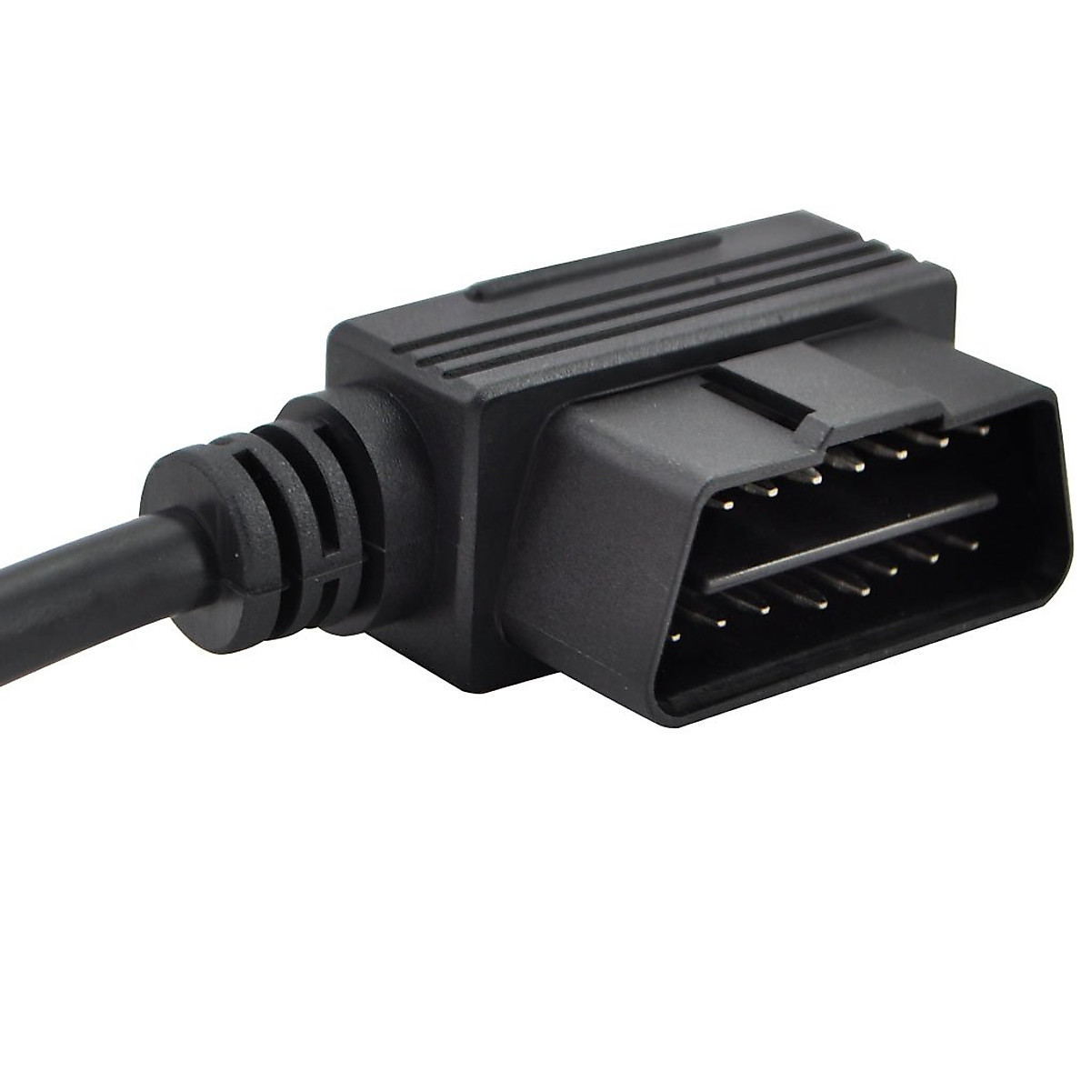 iKKEGOL 30cm/12 Right Angle OBD2 OBD II Y Splitter Cable 1x Male and 2X Female J1962 Port Cord Adapter