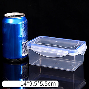 ulafbwur Food Storage Containers with Lids, Salad Dressing and Condiment Containers, Storage Box for High Low Temperature Resistance, Kitchen Refrigerator Microwave Safe Plastic Storage Seal Boxes S