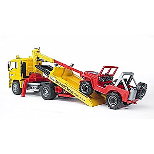 Bruder 02750 Man TGA Tow Truck with Cross Country Vehicle