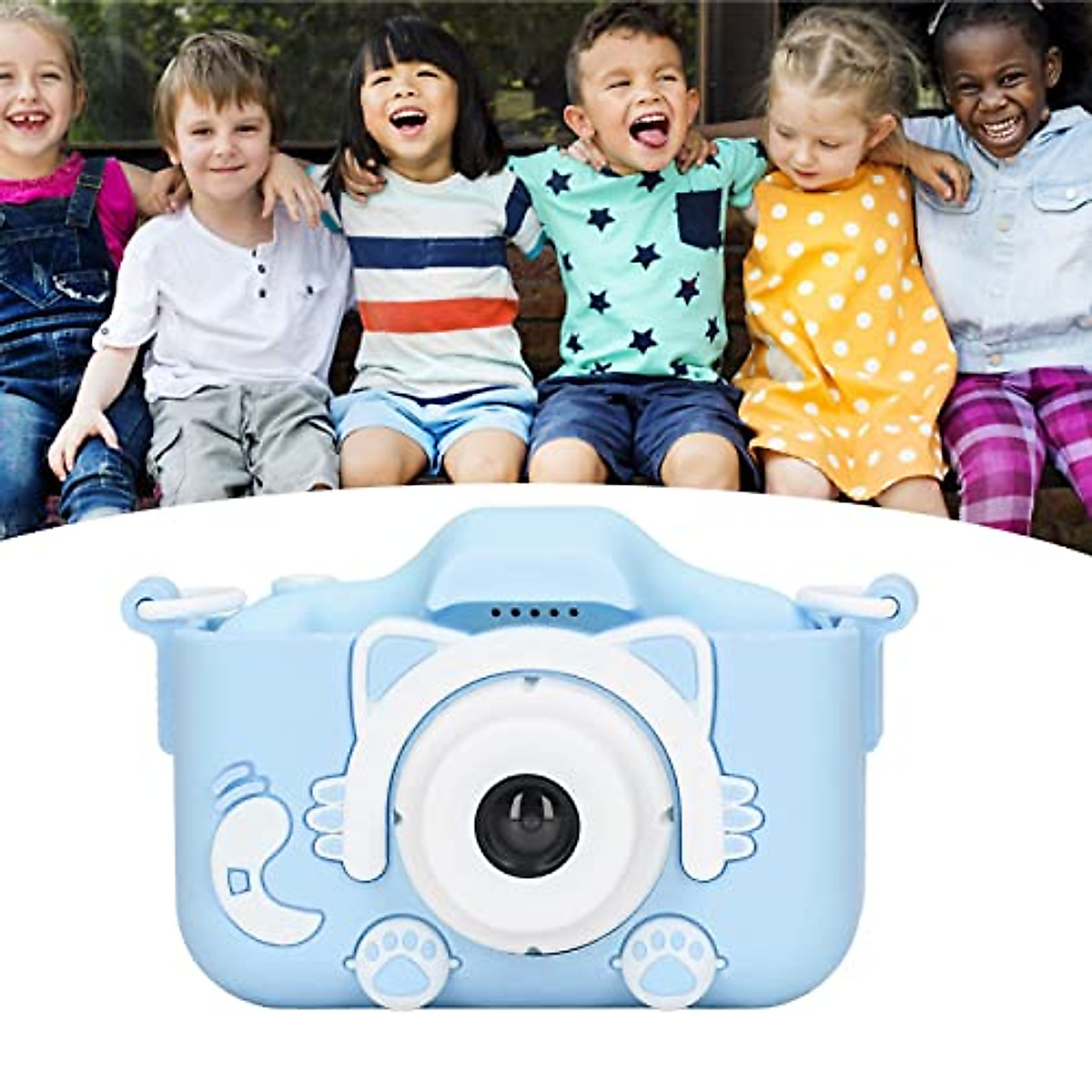 Tgoon Children Camera, Kids Camera 2000W Pixels Auto Focus Quakeproof for Christmas(Blue)