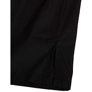 Dickies Men's Signature V-Neck Scrubs Shirt, Black, Large