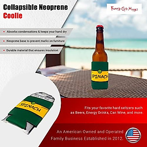 Funny Guy Mugs Spinach Collapsible Neoprene Can Coolie - Drink Cooler