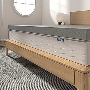 BedStory 3 Inch Full Size Memory Foam Mattress Topper, Bamboo Charcoal Memory Foam Bed Topper for Back Pain Relief, Cooling No Odor Mattress Pad Ergonomic Design Skin-Friendly, CertiPUR-US Certified