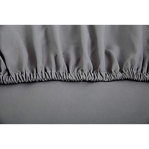 Belsden 3 Pack Microfiber Durable Crib Sheets Fitted, Silky Soft Smooth Breathable Baby Sheets Set for Boys Girls, 28''x 52'' Fits Standard Crib and Toddler Mattresses, White + Gray + Lt Gray