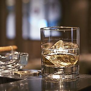 AGMdesign, Double sided Good Day Bad Day Don't Even Ask Airplane Pilot Flight Attendant Whiskey Glasses, Aviation Whiskey Glass Gifts for Him, Pilot, Husband, Brother, Dad, Grandpa