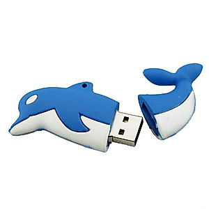 4GB Dolphin Shape USB Flash Drives Pen Drive Memoria Flash Stick PenDrives USB Flash Disk Thumb Drive U Disk USB Drive USB (Blue)