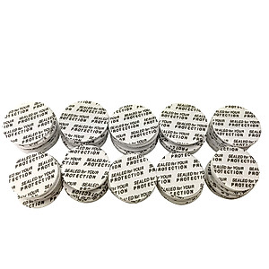 Sunscreen Flask Seals for Cruise Booze Hidden Liquor Bottles Sneak Alcohol | 100 PACK | 21mm | Fits Nearly All Secret Flasks