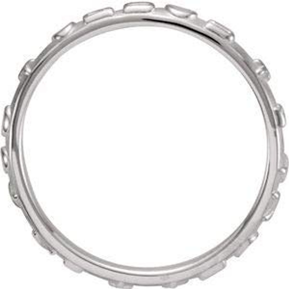 Diamond2Deal 925 Sterling Silver Jesus I Trust in You Prayer Fashion Ring Size 9