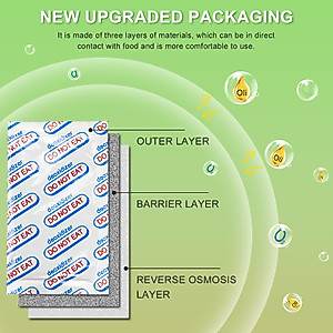 300cc(90 PCS) Oxygen Absorbers for Food Storage,Food Grade O2 Absorber for Mylar Bags, Canning, Preserved Foods, Flour, Work in Long Term Preservation of Food