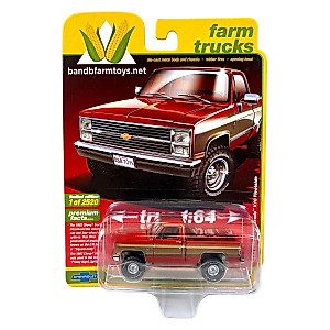 Truck 1/64 1983 Chevy K10 4x4, Red/Gold, Exclusive Limited Edition CP7805