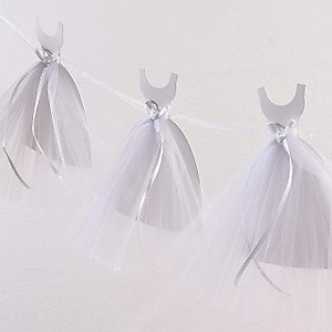 Bridal Shower Decoration Wedding Banners,Core Decorations for the Bride and Groom, Bridal Shower Decorations.Bride to Be Chair Banner, Bridal Shower Decoration (Bridal wedding dress)