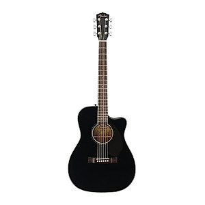 Fender CC-60SCE Concert Cutaway Acoustic Guitar, with 2-Year Warranty, Black