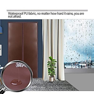Magnetic Thermal Insulated Door Curtain Waterproof Windproof Insulated Door Curtain Magnetic Thermal pu Garage Garage Door Window Magnets,A-35x89 Inch