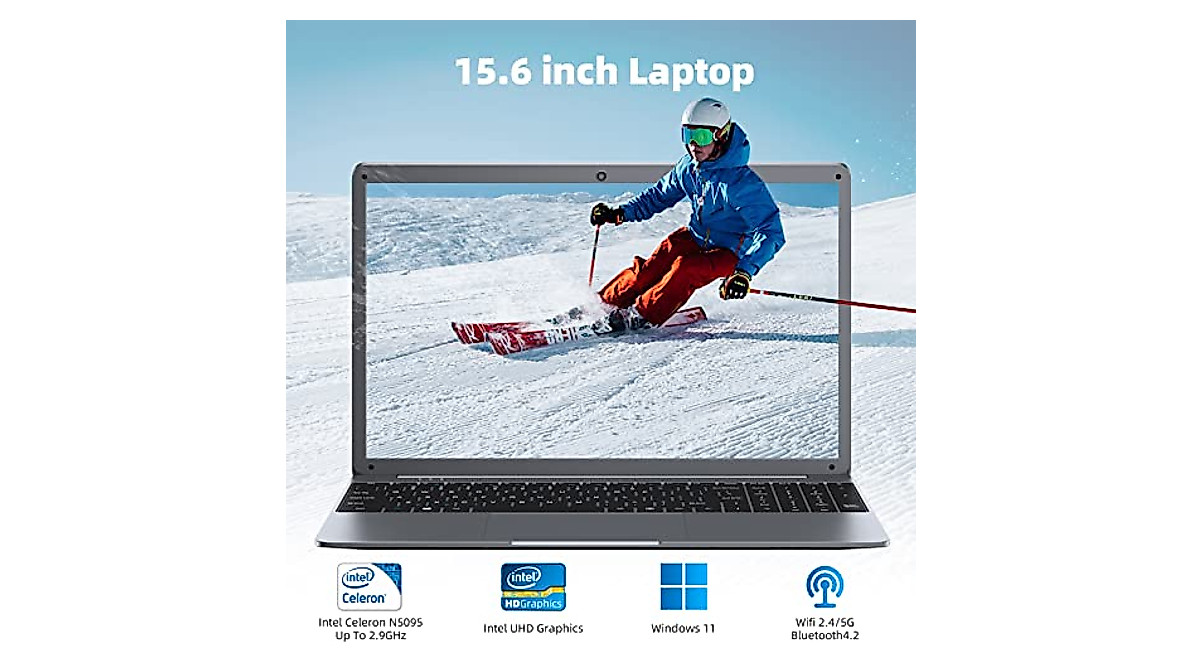 MELIUNA 15.6" Laptop - 12GB RAM, 512GB SSD, Windows 11