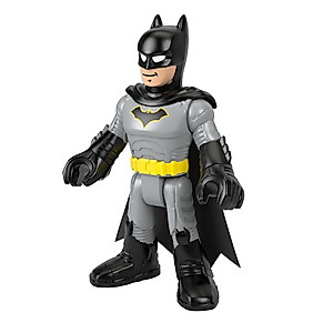 Fisher-Price Imaginext DC Super Friends Preschool Toy Batman XL 10-Inch Poseable Figure, Caped Crusader, for Pretend Play Kids Ages 3+ Years