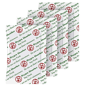 WVacFre 500cc(50Packets) Oxygen Absorbers Packets for Food,Food Grade Oxygen Absorbers for Food Storage.