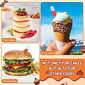 Kingdder 1000 Pcs 4 ml Cupcake Pipettes Squeeze Transfer Dropper Disposable Dropper Pipettes Plastic Transfer Pipettes Liquor Infuser for Cupcakes Chocolate Dessert Ice Cream