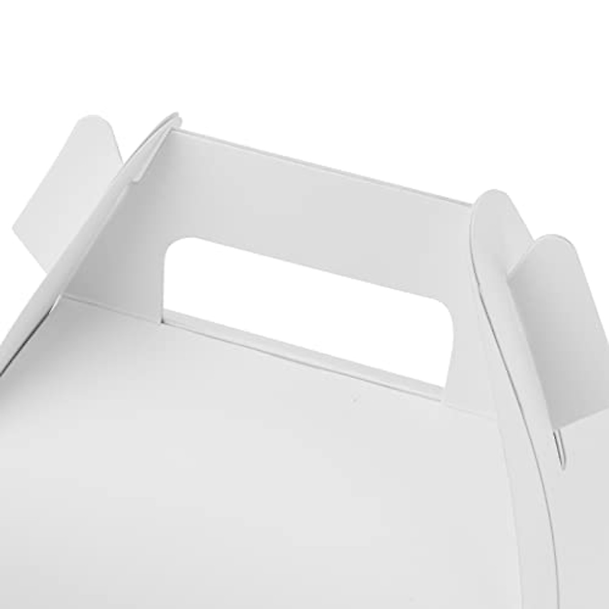 LEXININ 100 Pack White Favor Treat Boxes, 4.5 x 3 x 5.5 Inch Gable Paper Gift Boxes, Gable Treat Goodie Boxes for Birthday Weddings Party Decoration Supplies